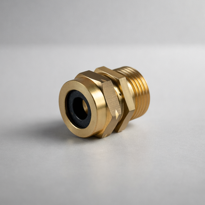 20mm Brass Conduit Compression Gland – Vintage-Electrical