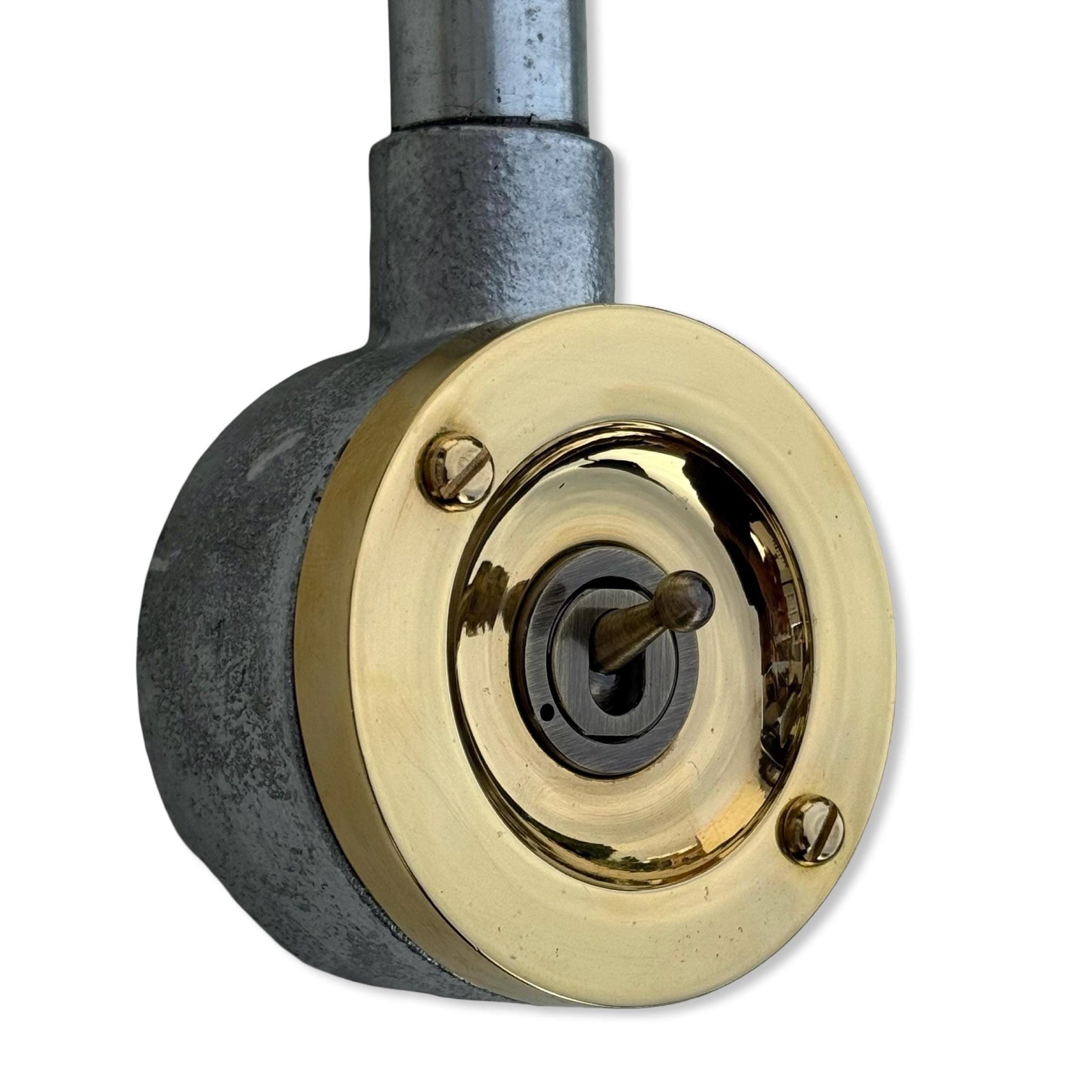 Single Gang Solid Brass Cast Conduit Metal Light Switch Industrial 2 W ...