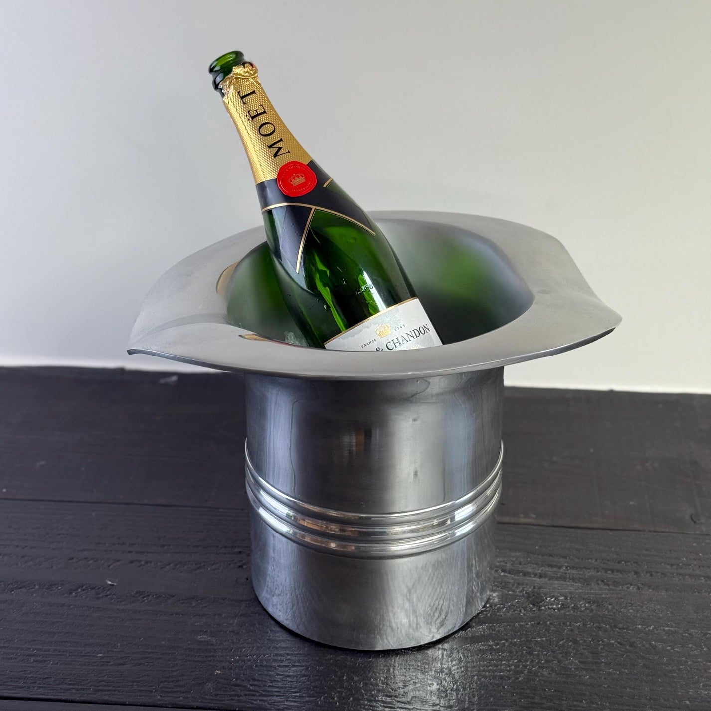 Top Hat XL ~ Solid Cast Champagne Ice Bucket - Wine Cooler Bath ...