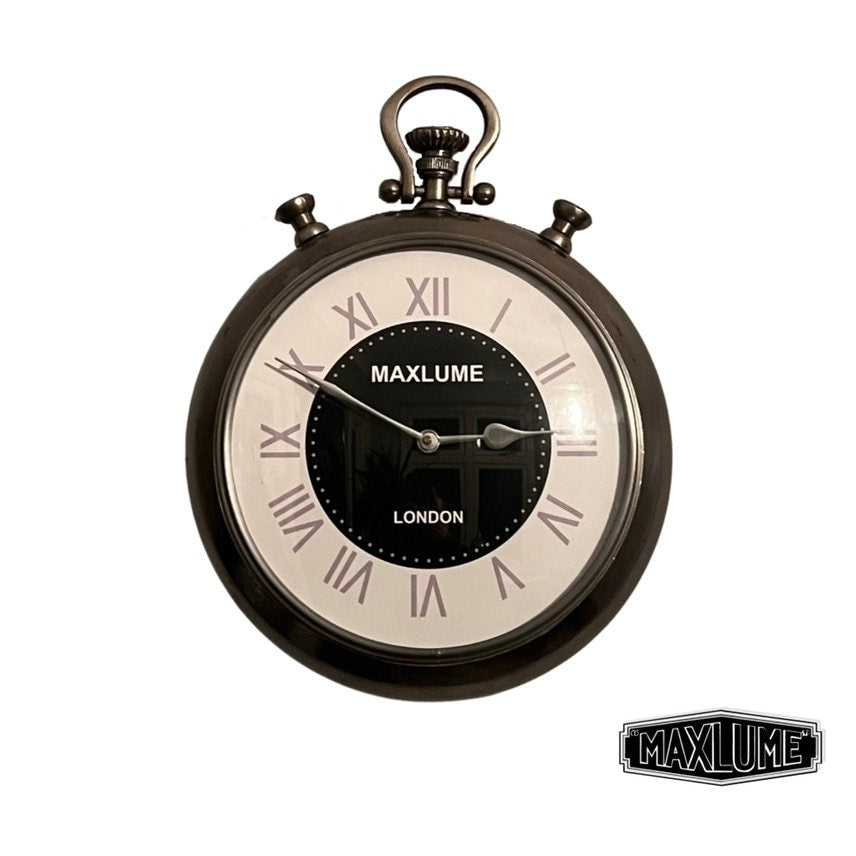 Maxlume ~ Fob Watch Clock Nautical Industrial Solid Cast 12 Inch ...