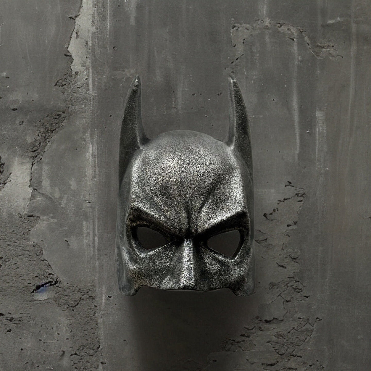 Wall Mount Solid Cast Iron Batman Superhero Knight Mask Dark Black Fin ...