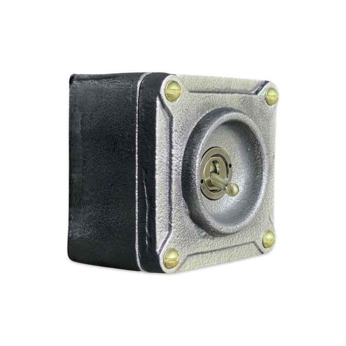Single Gang Solid Cast Metal Conduit Light Switch Industrial 2 Way - B ...